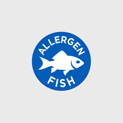 Food Allergen Label Allergen Fish Icon - 1,000/Roll – Superior ...