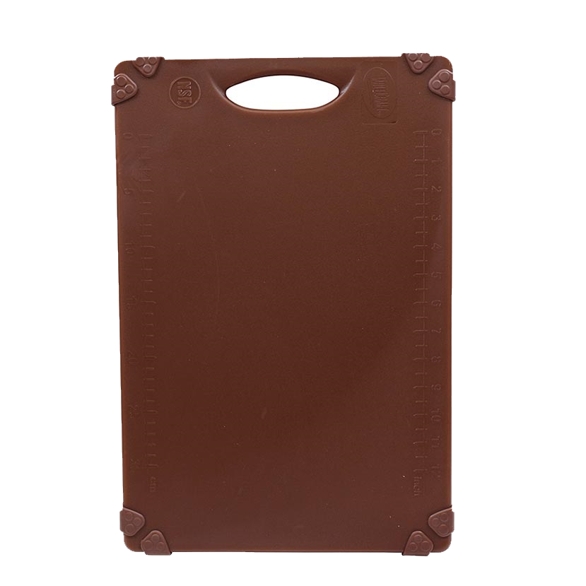 Tablecraft Cash & Carry Grippy Cutting Board Brown 12" x 18" CBG1218AB ...